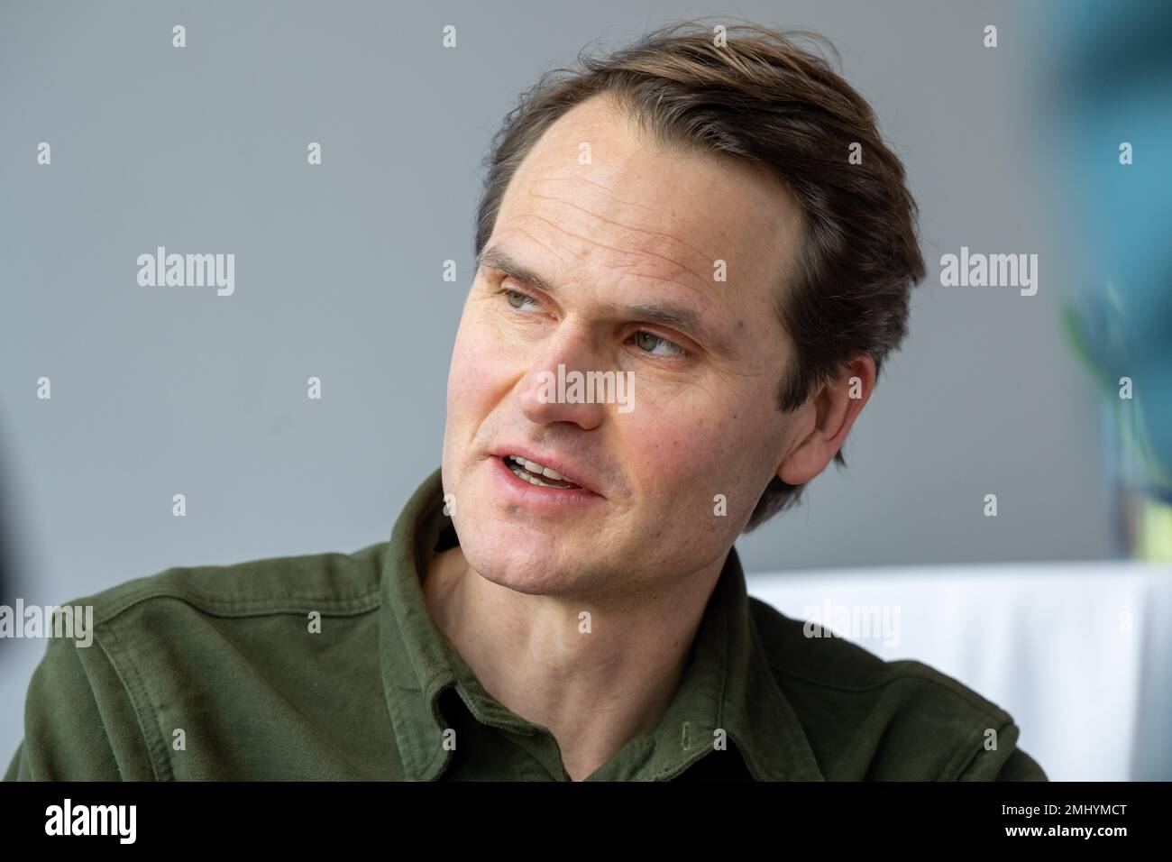Munich, Allemagne. 27th janvier 2023. Acteur Fabian Hinrichs au BR ...