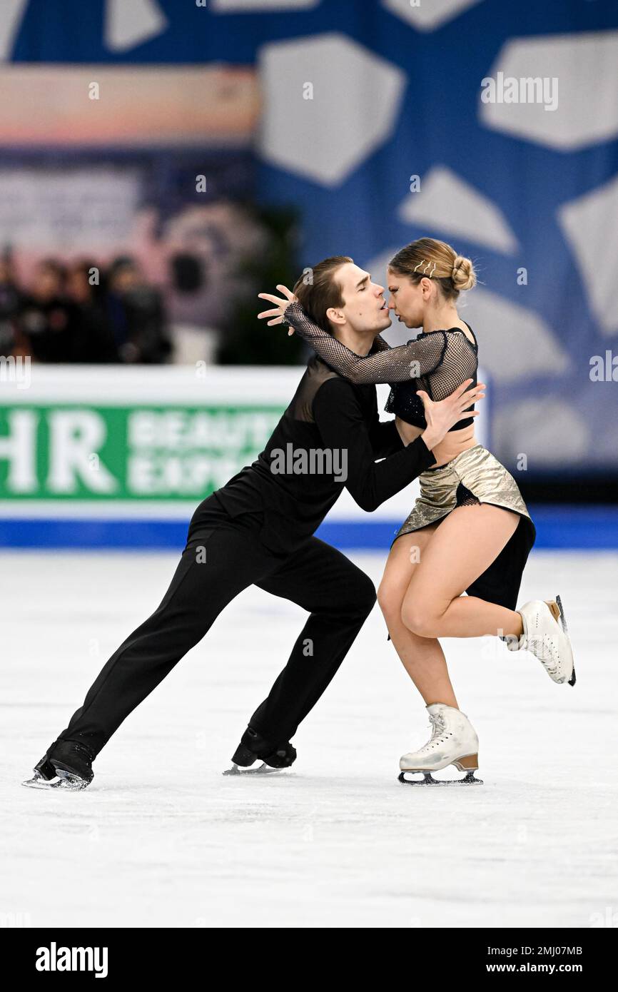 Espoo, Finlande. 27th janvier 2023. Victoria MANNI et Carlo ...