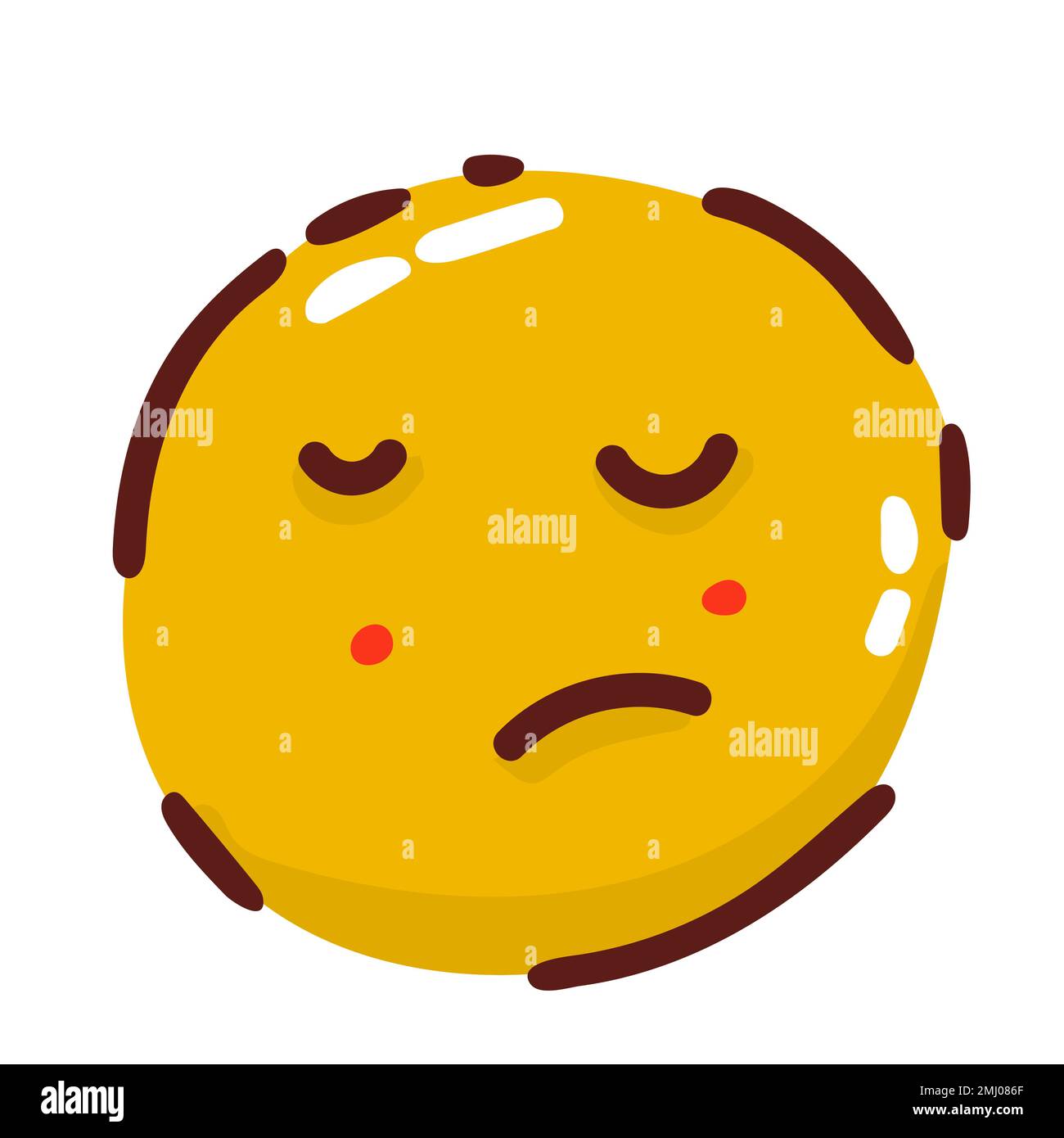 Smiley insatisfait Banque d'images vectorielles - Alamy