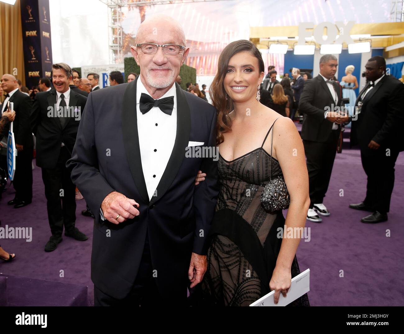 Jonathan Banks and Rebecca Elena Banks arrive at the 71st Primetime ...