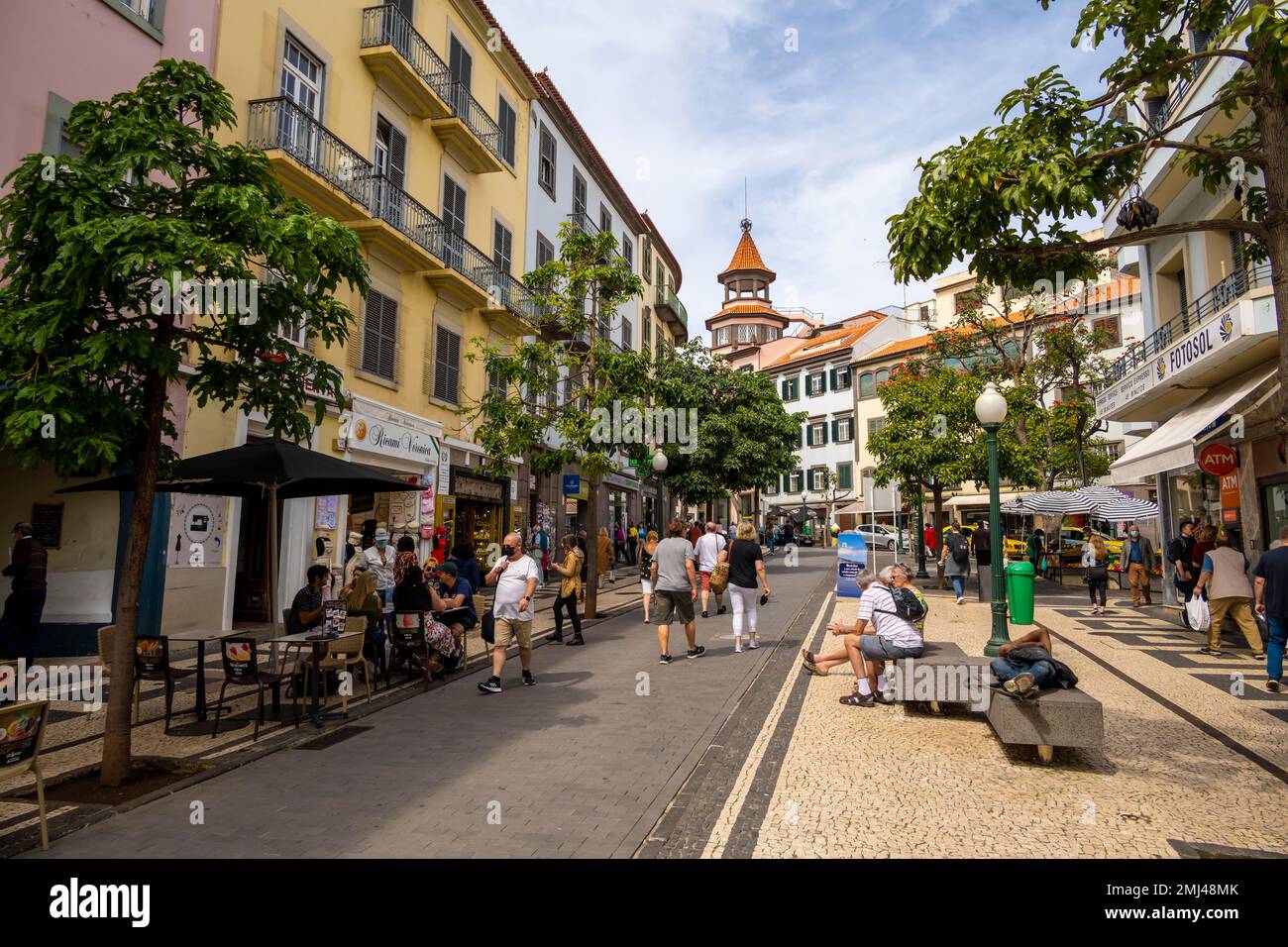 Funchal city centre madeira portugal Banque de photographies et d ...
