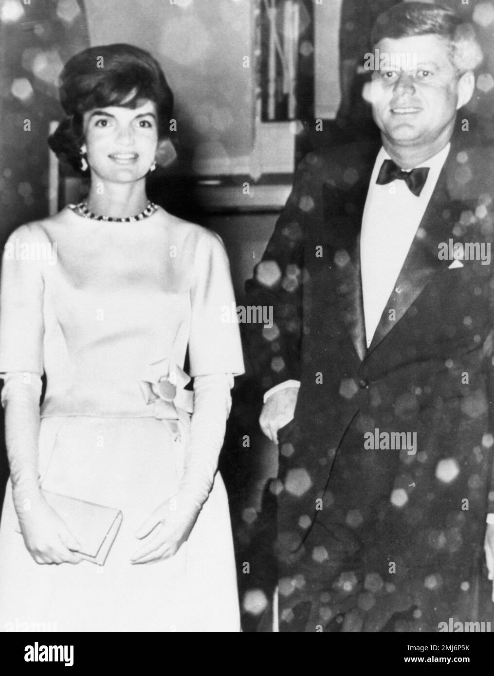 President-elect John F. Kennedy, and his wife Jacqueline Kennedy, smile ...