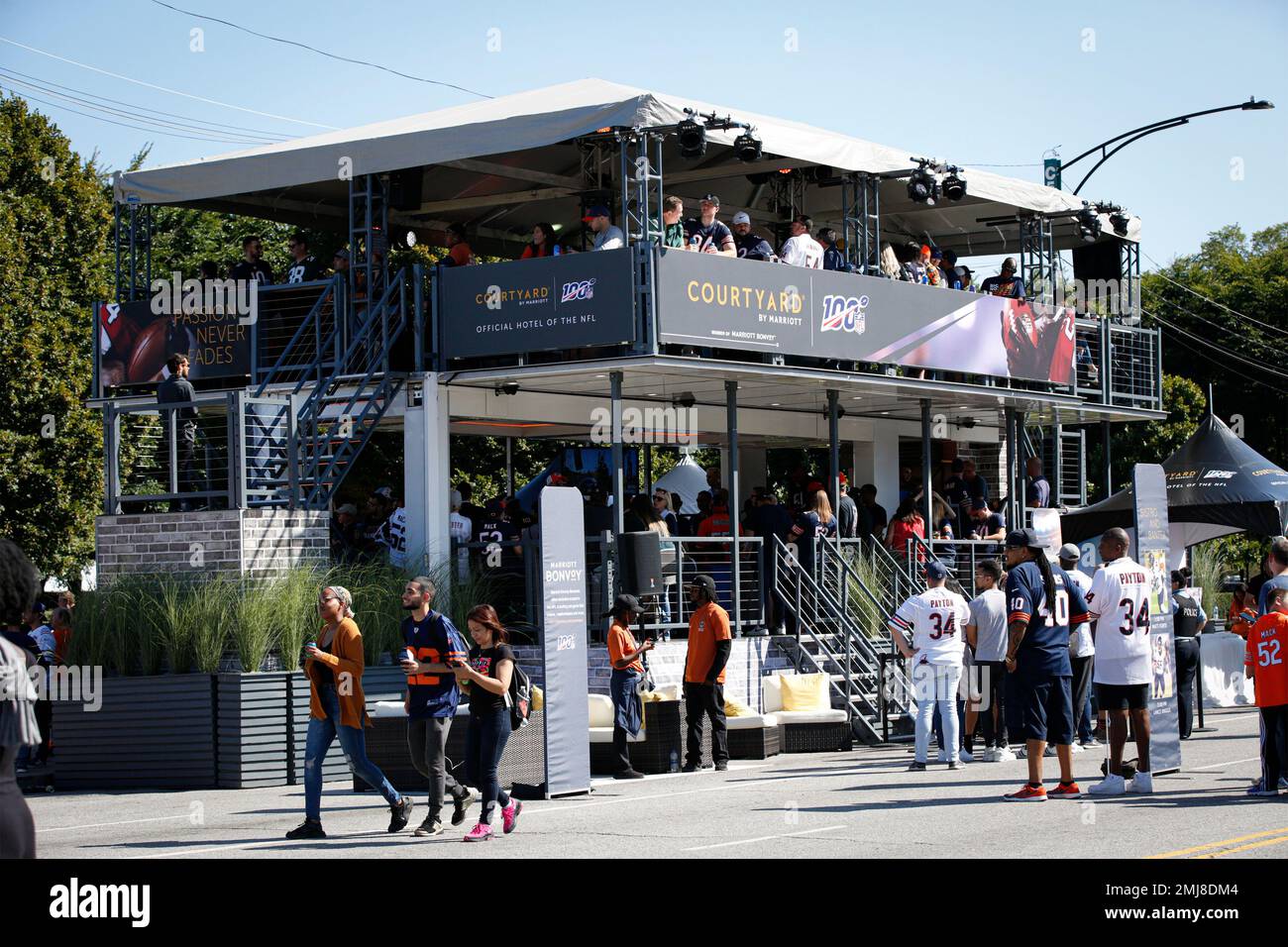 IMAGE DISTRIBUTED FOR COURTYARD BY MARRIOTT- NFL fans enjoy the ...