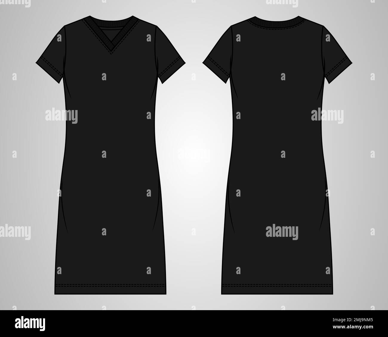 Woman body front back drawing vector Banque d'images noir et blanc - Alamy
