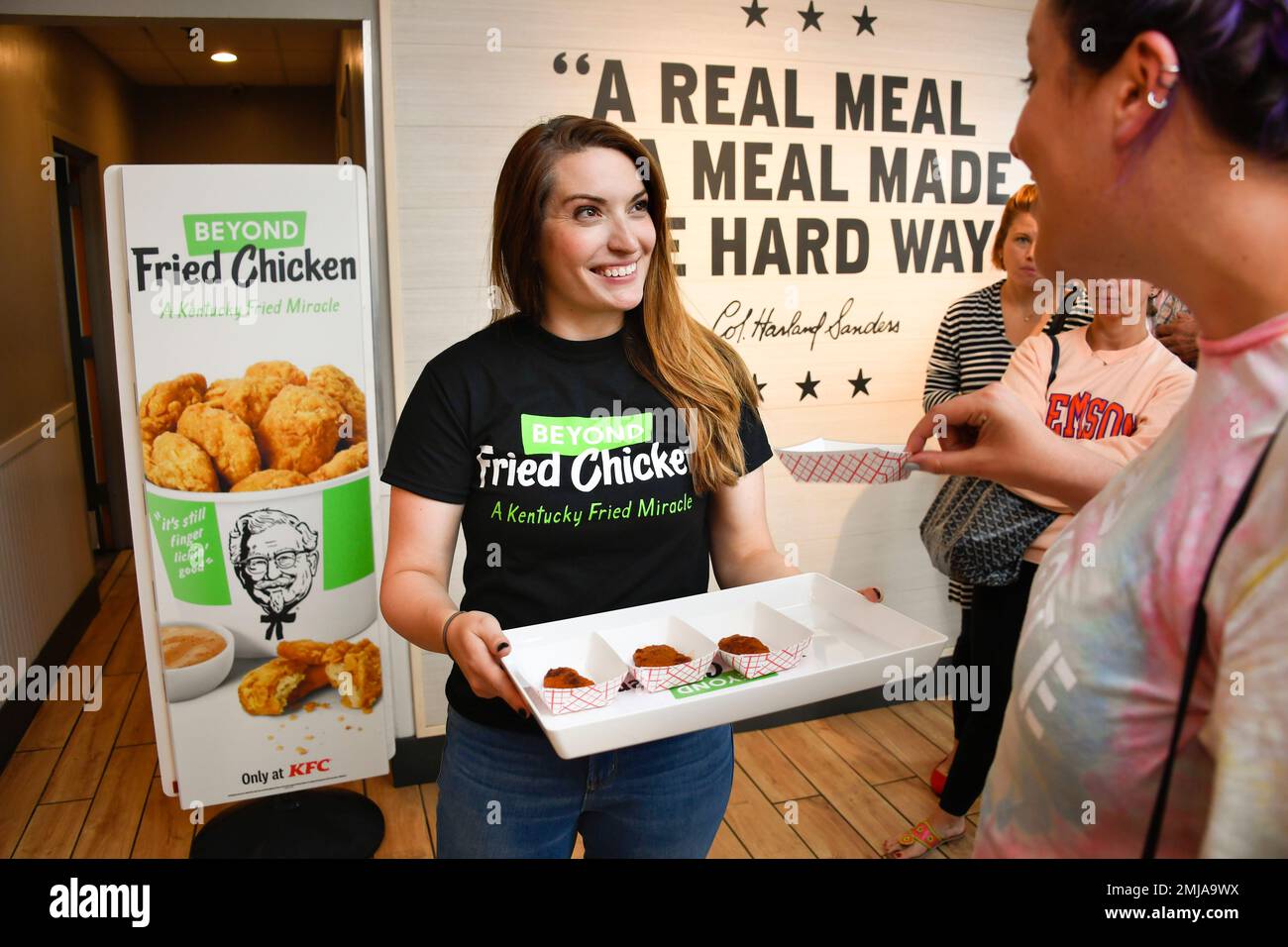 IMAGE DISTRIBUTED FOR BEYOND MEAT- Atlanta consumers flocked to a local ...