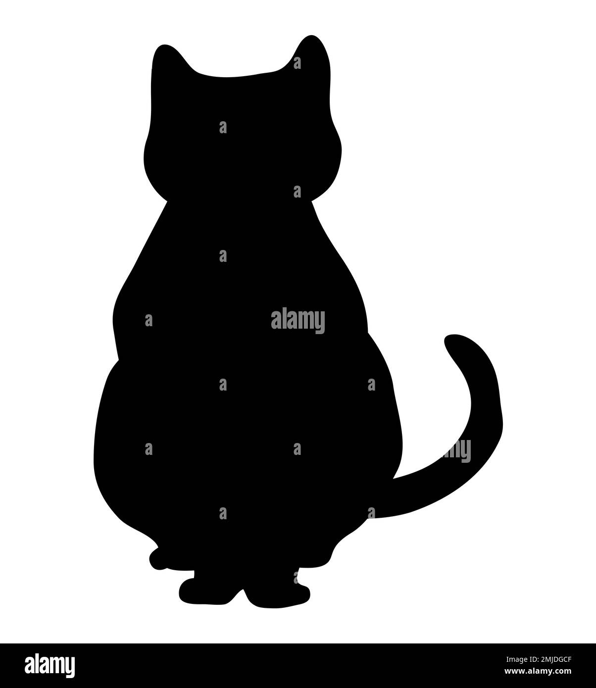 Chat noir et blanc dessin vecteur logo Banque d'images vectorielles - Page 2 - Alamy