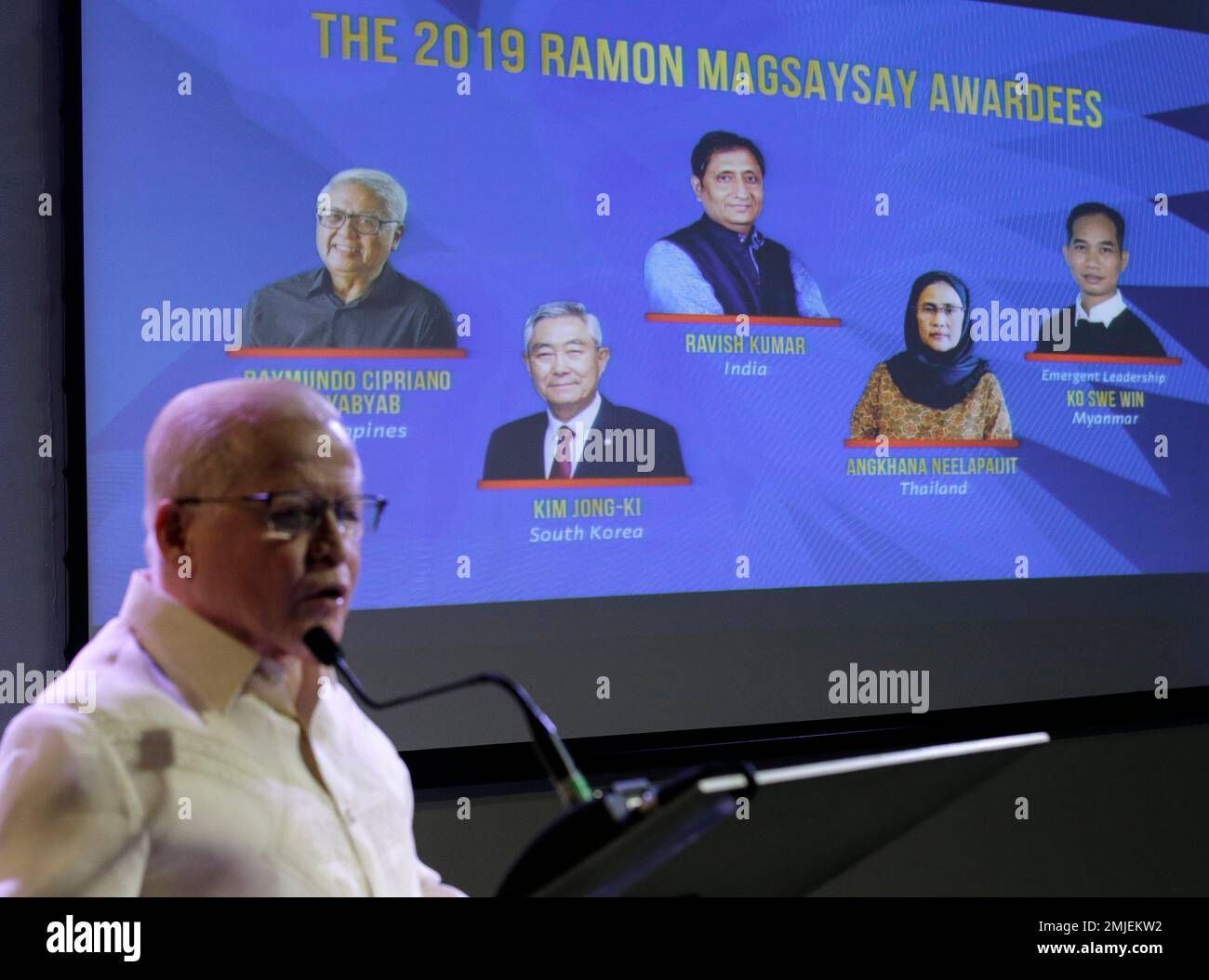 Jose L. Cuisia Jr., chairperson of Ramon Magsaysay Award Foundation ...