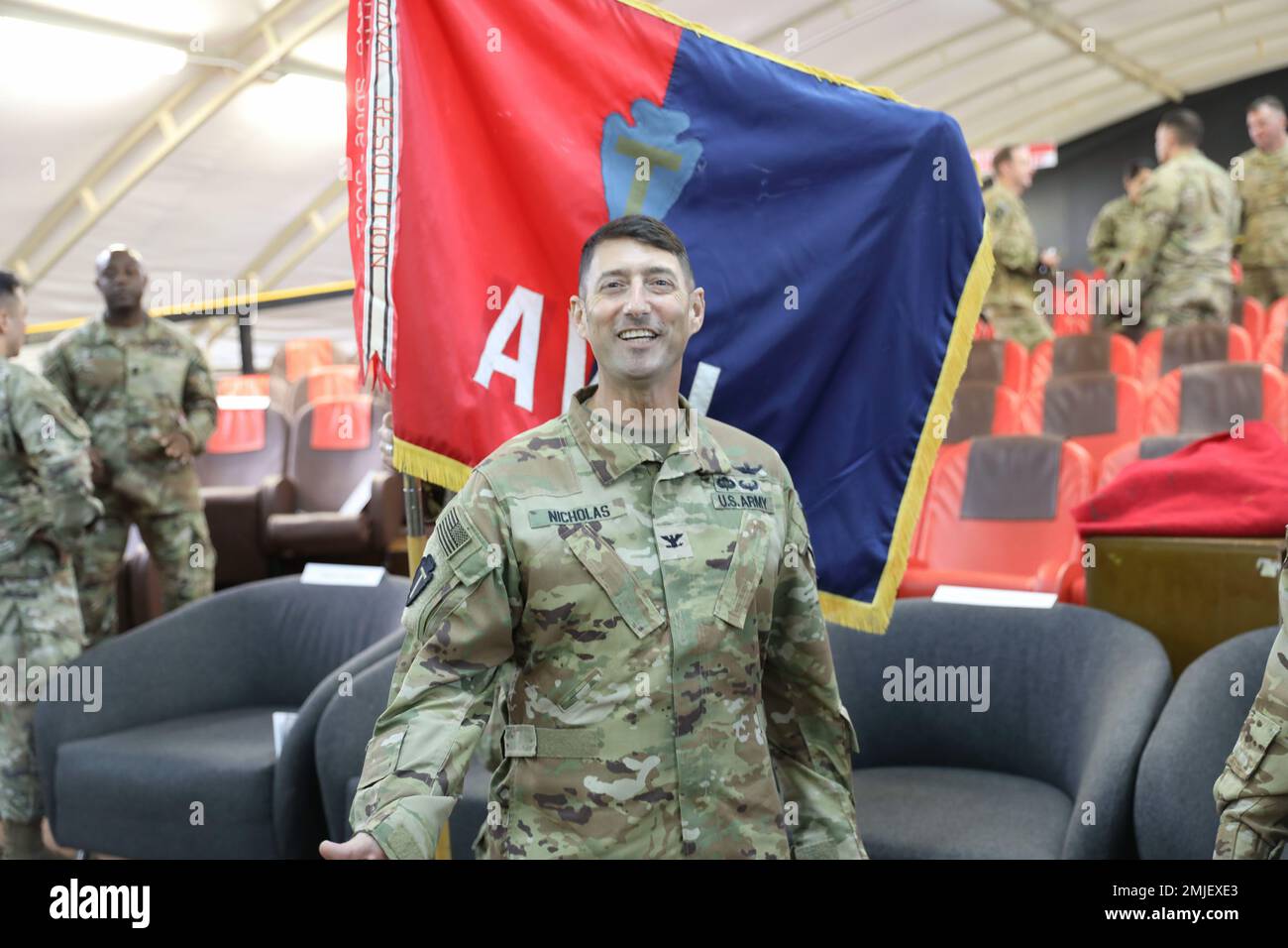 ÉTATS-UNIS Le colonel de l'armée Scott P. Nicholas, commandant de la ...
