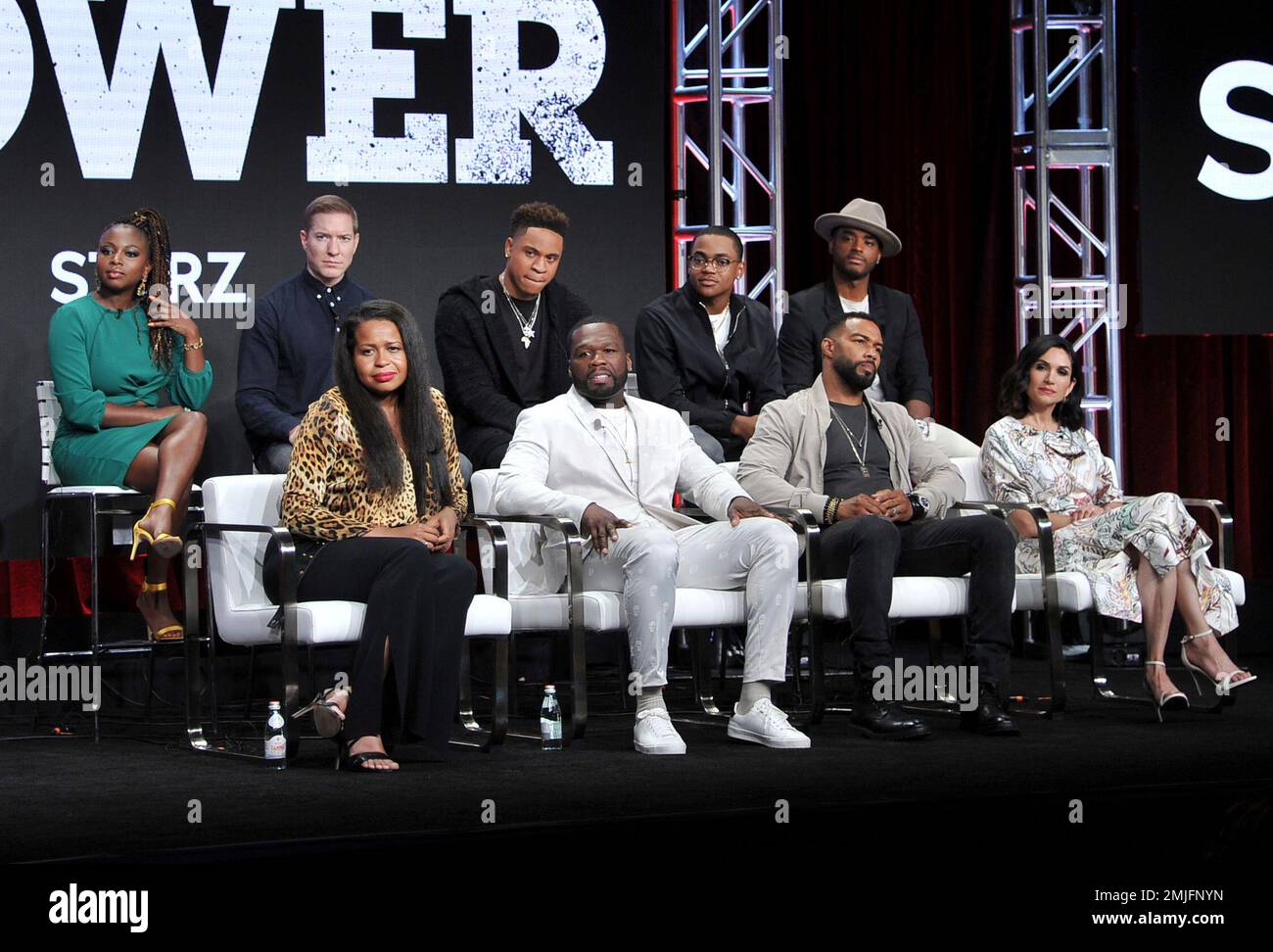 Naturi Naughton, from back row left, Joseph Sikora, Rotimi, Michael Rainey, Jr., Larenz Tate ...