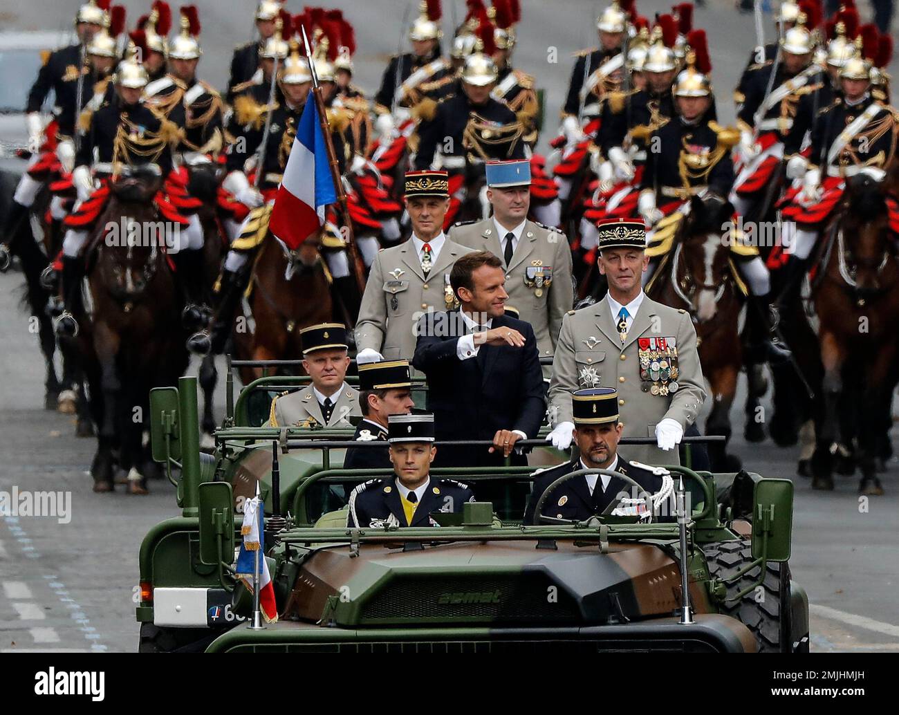 France's President Emmanuel Macron and Chief of Staff of the French ...