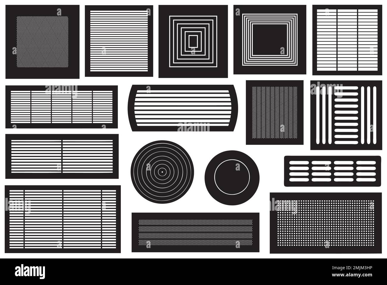 Conduit de ventilation avec grille Banque d'images vectorielles - Alamy