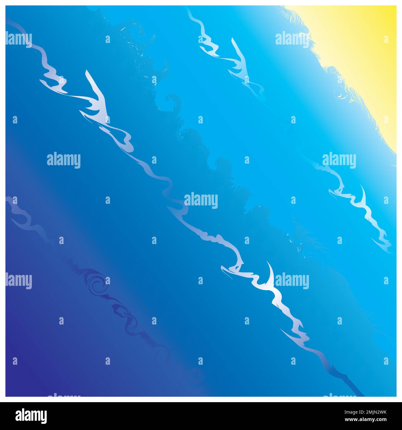 Aerial island waves Banque d'images vectorielles - Alamy