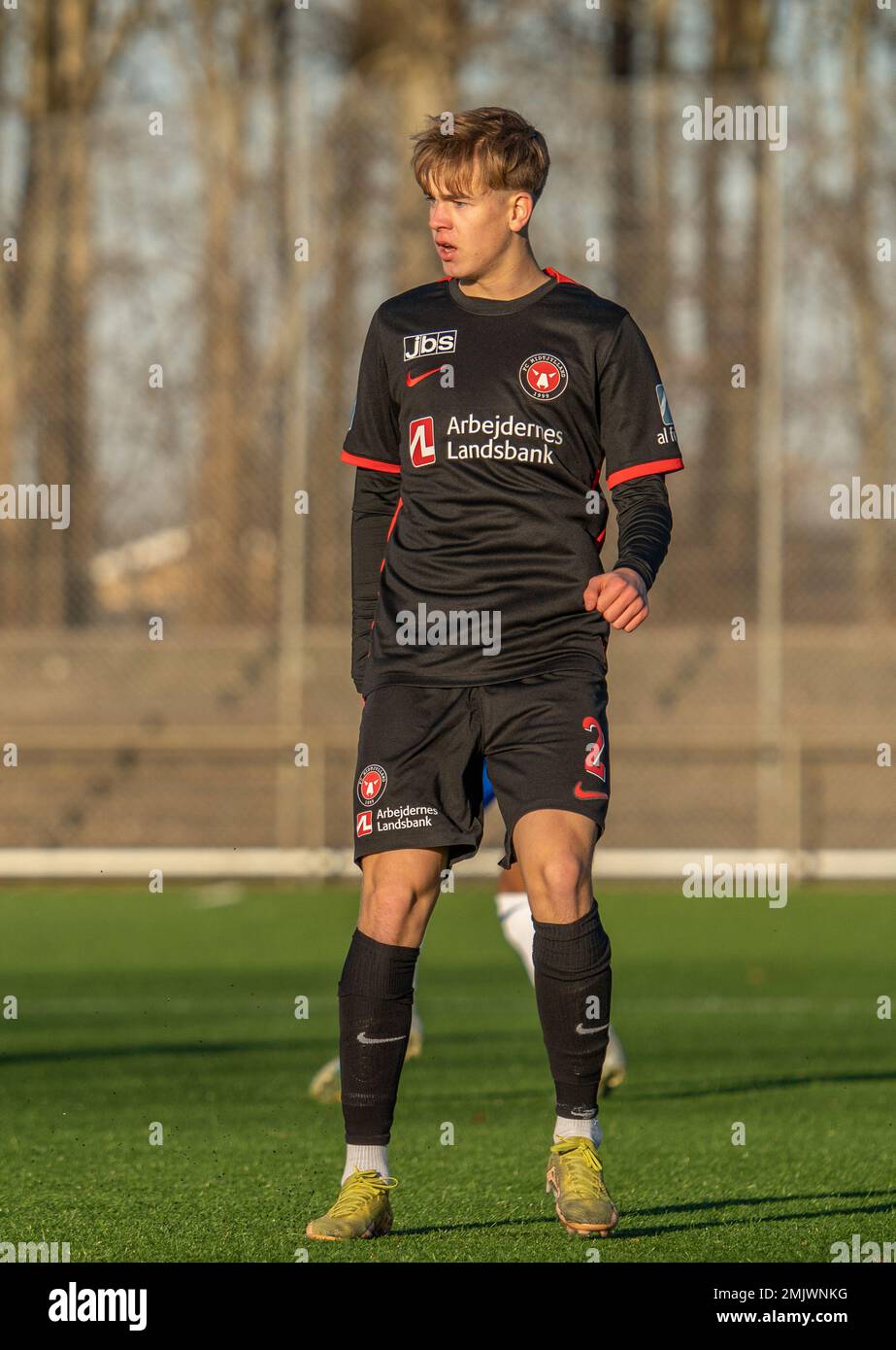 Ikast, Danemark. 27th, janvier 2023. Daniel Freyr Kristjansson du FC ...