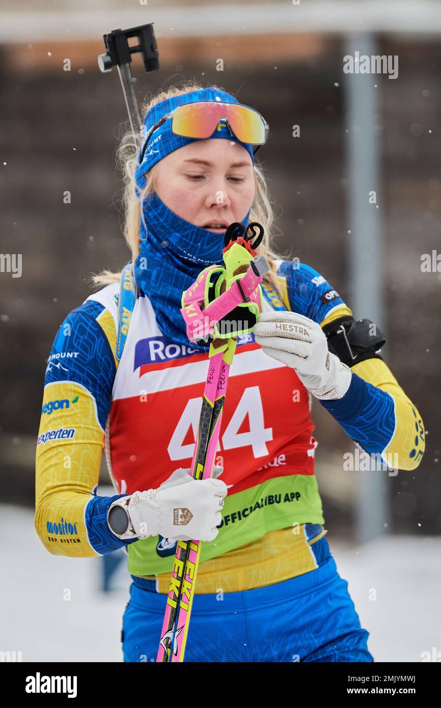 Lenzerheide, Suisse, 28. Janvier 2023. LINDQVIST Felicia SWE BEI der 10 ...