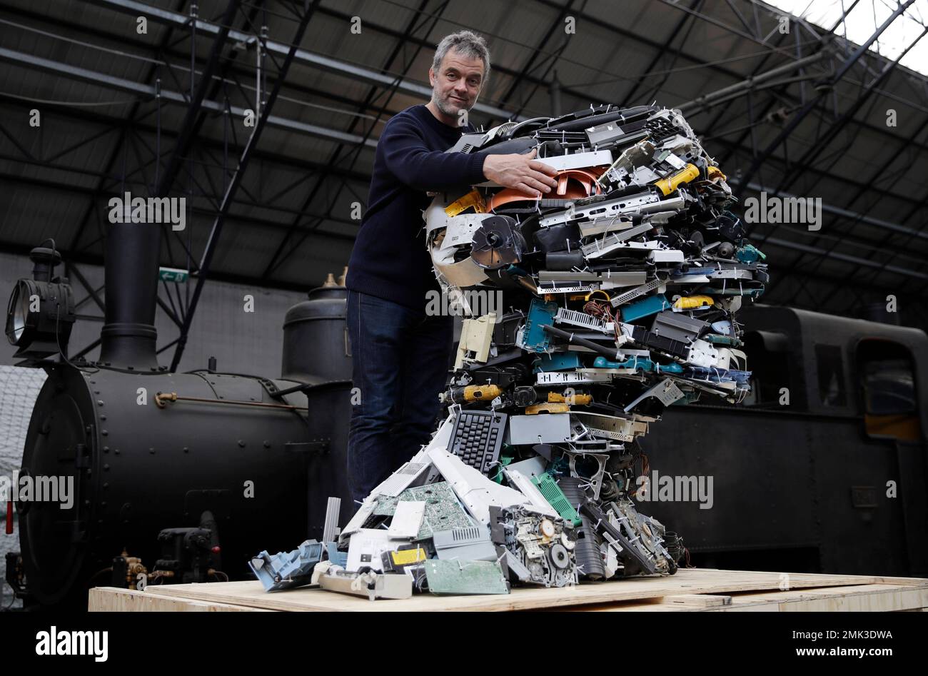 In this picture taken on Thursday, April 11, 2019, designer Piet Hein ...