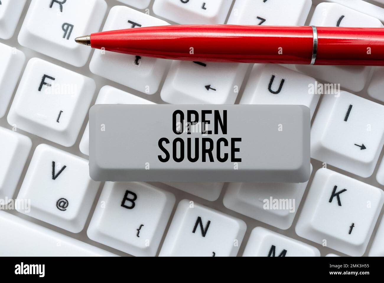 Légende conceptuelle Open Source. Mot pour identifier le logiciel dont ...