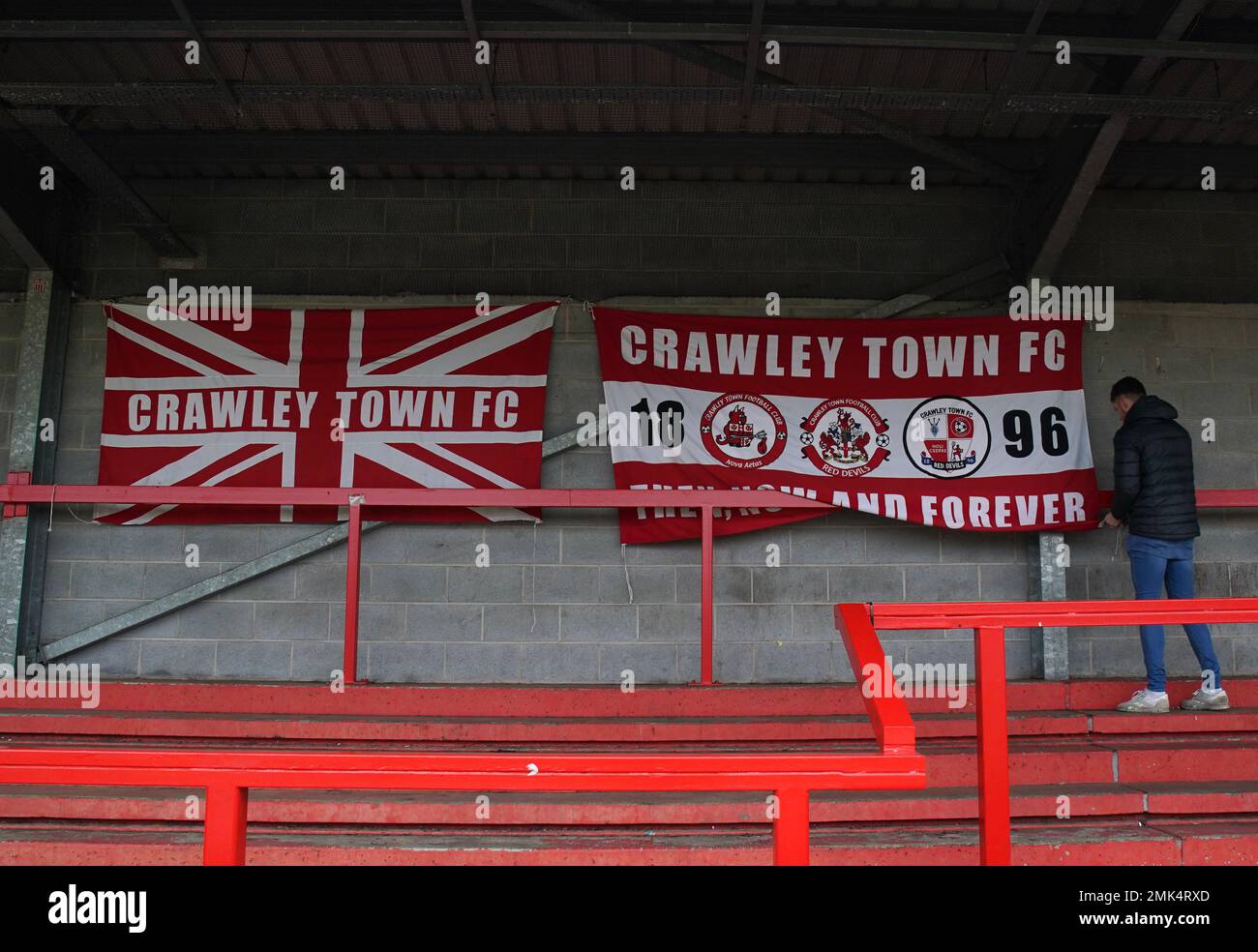 Drapeau de la ville de crawley Banque de photographies et d’images à ...