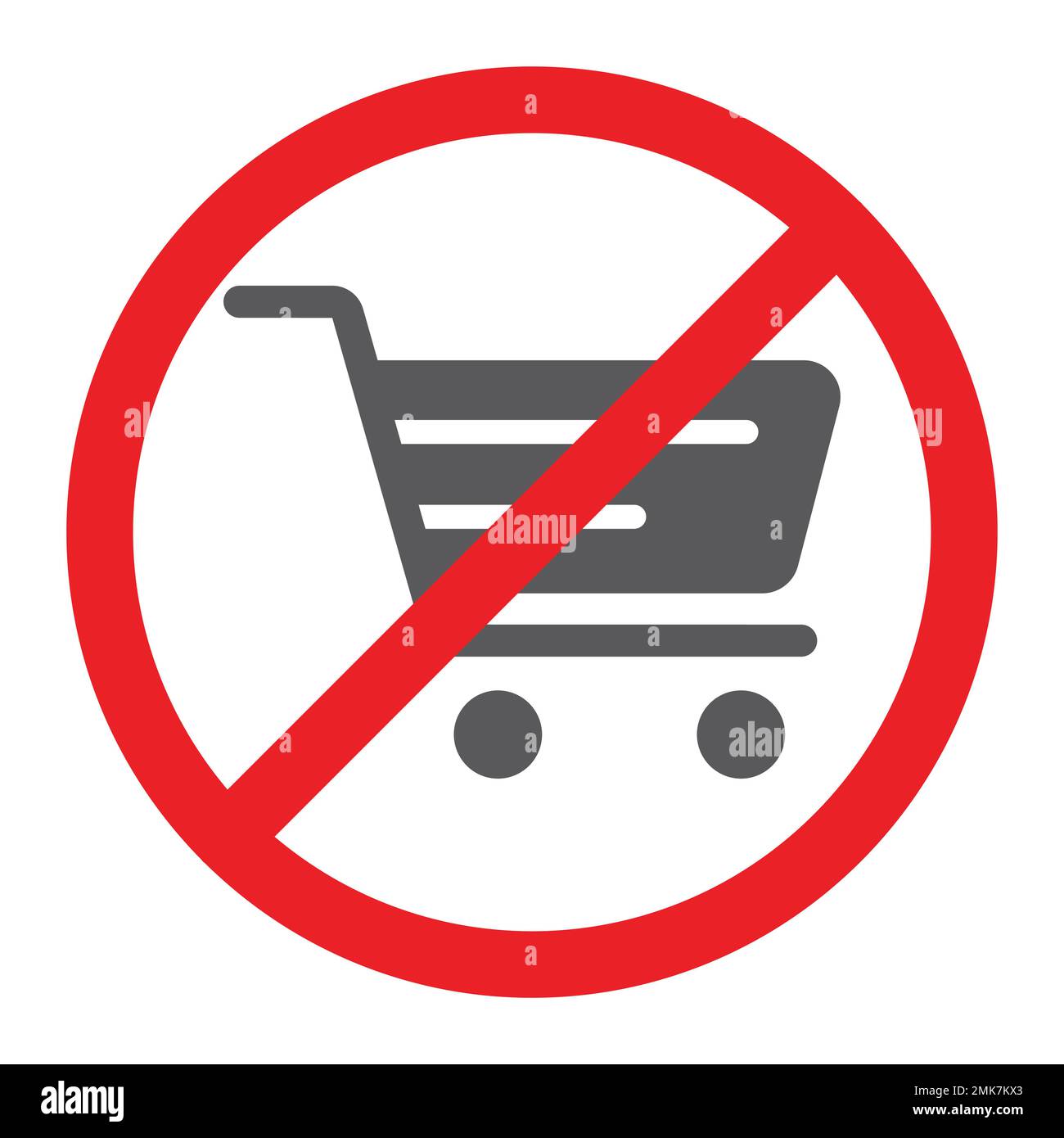 Interdit pictogramme magasin Banque d'images détourées - Alamy