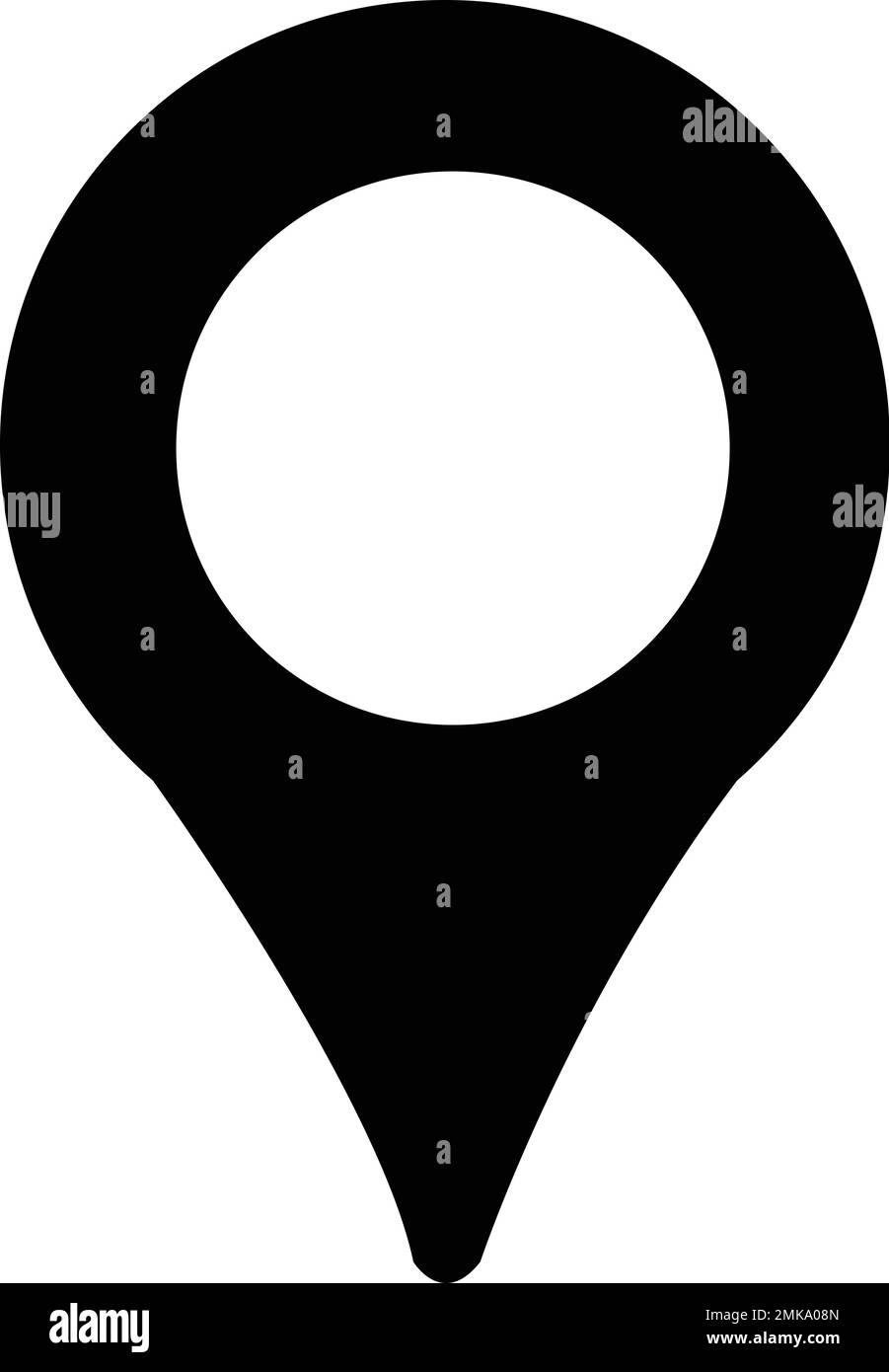 Icône emplacement. Code PIN de carte. axe de positionnement marqueur de ...