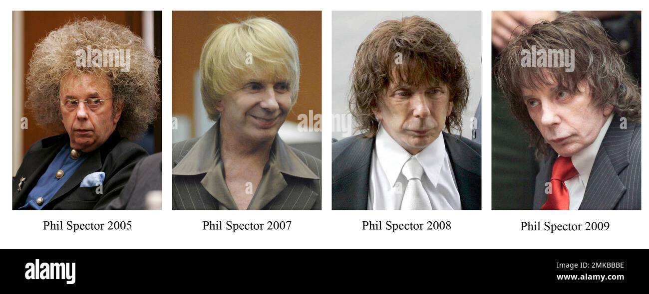 FILE - In this combination of file photos legendary music producer Phil ...