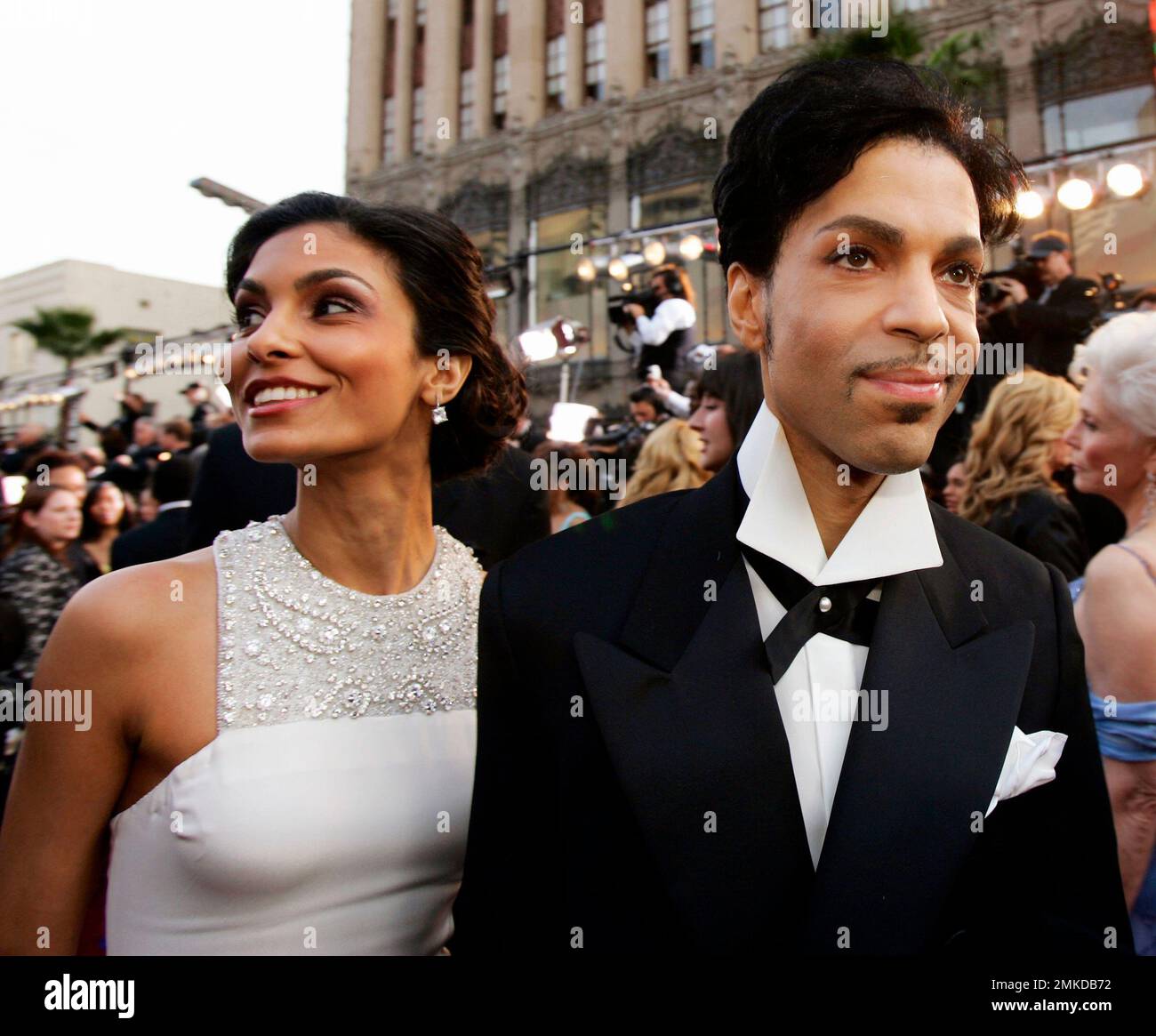 FILE - In this Feb. 27, 2005 file photo, singer Prince arrives with his ...