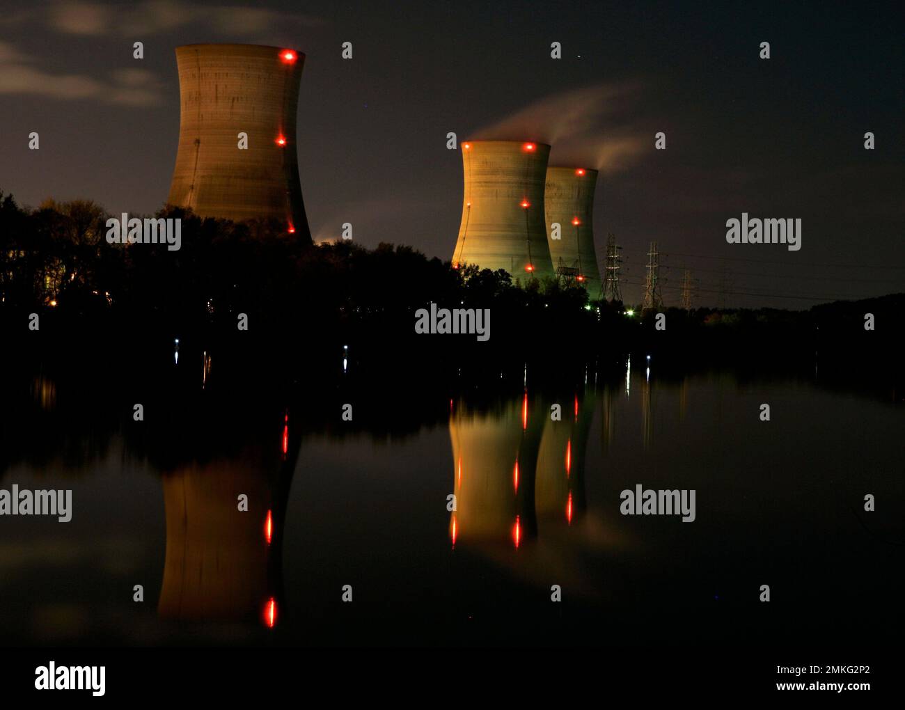 FILE - In this file photo of Nov. 2, 2006, cooling towers of the Three ...