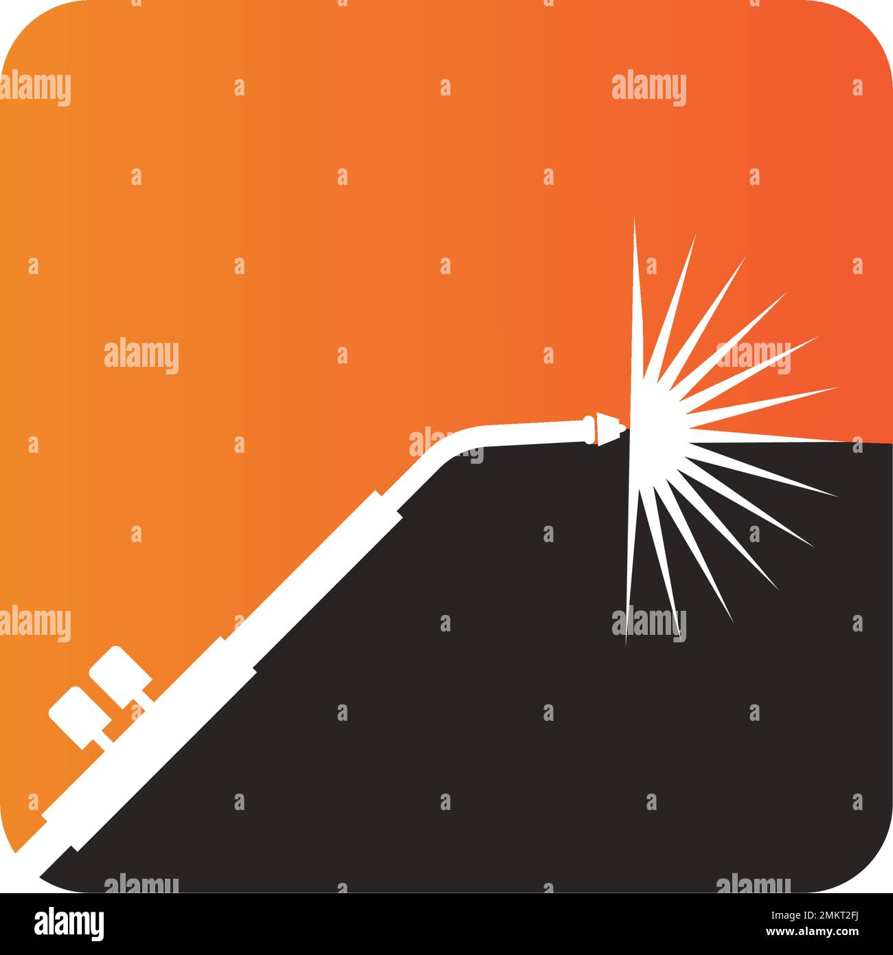 modèle de dessin d'illustration vectorielle du logo de soudure Image ...