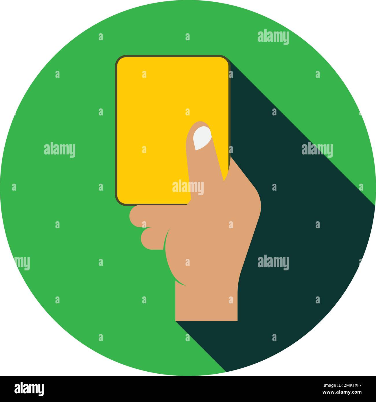 Football football carton jaune Banque d'images vectorielles - Alamy