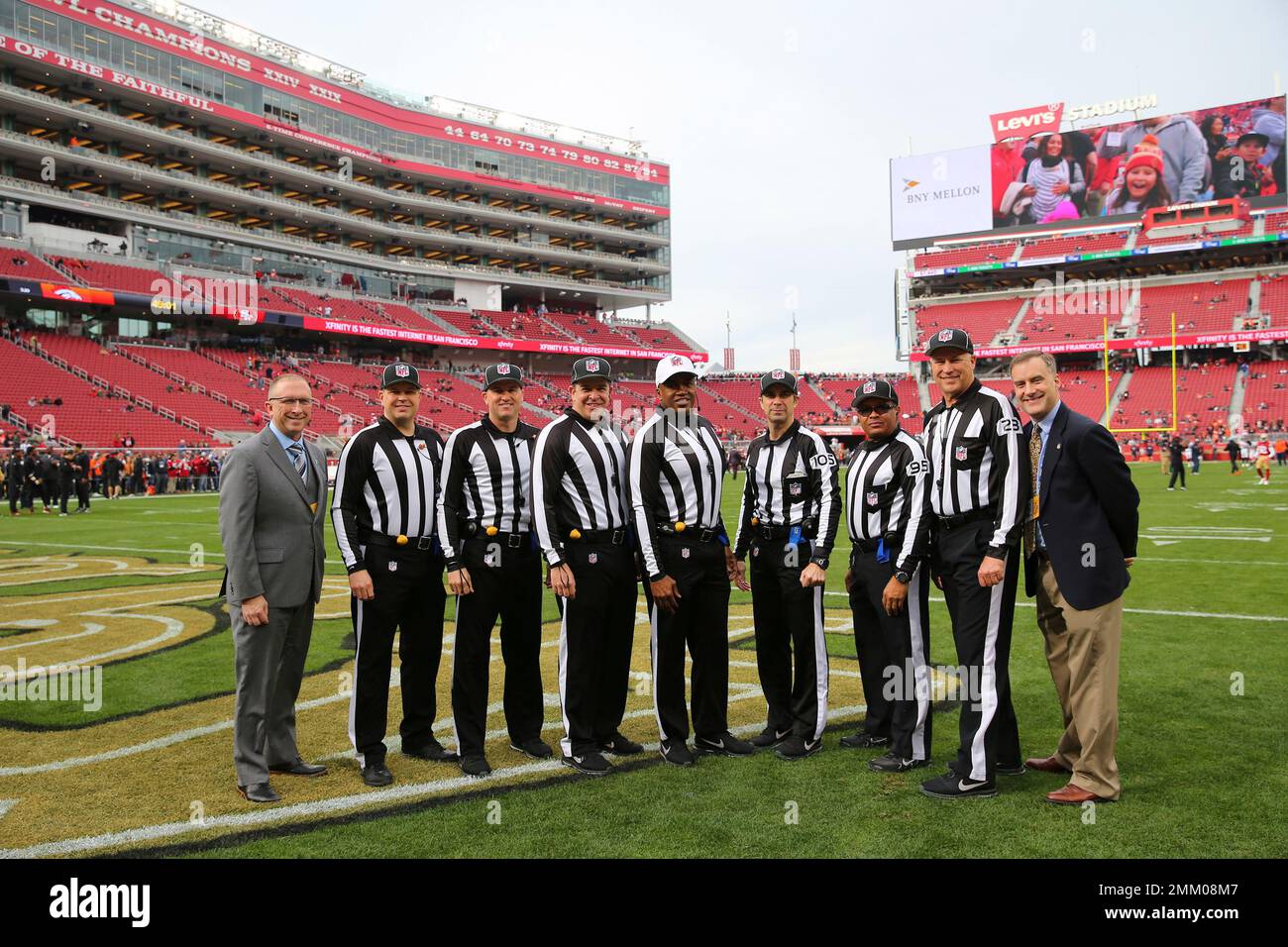 From left, officials Bill Ellis, Brad Rogers, Bart Longson, Bryan Neale ...