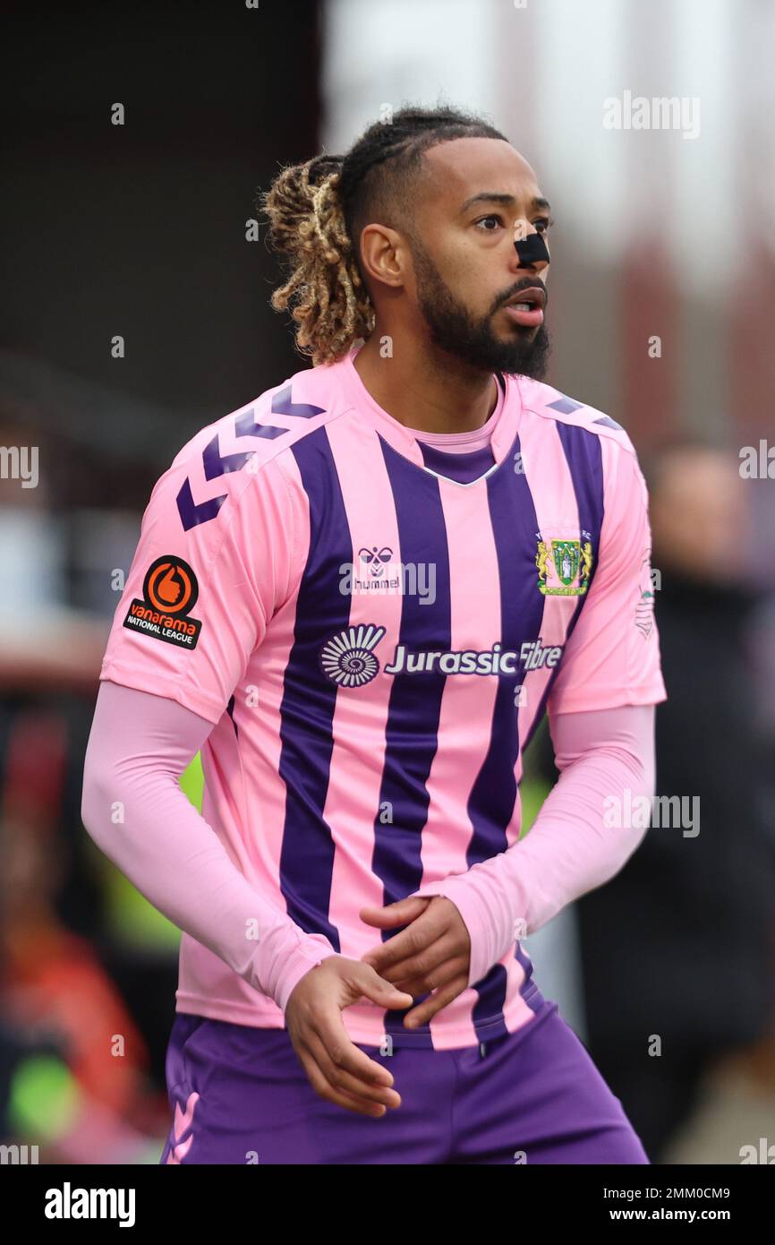 Jamie Reckord de la ville de Yeovil lors du match de la Ligue nationale ...