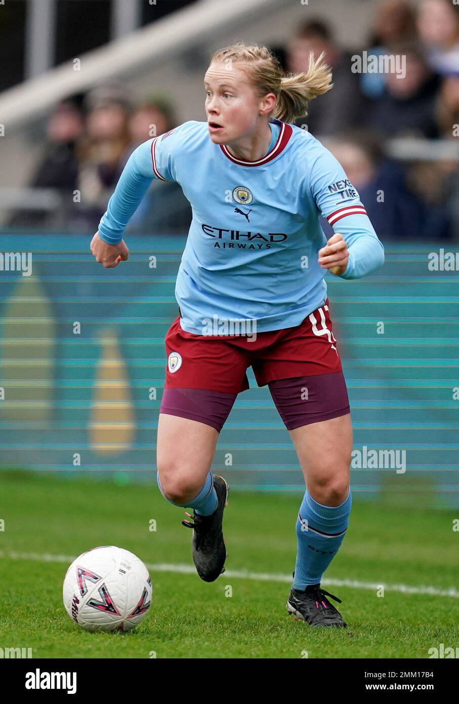 Julie Blakstad de Manchester City en action lors du quatrième tour de ...