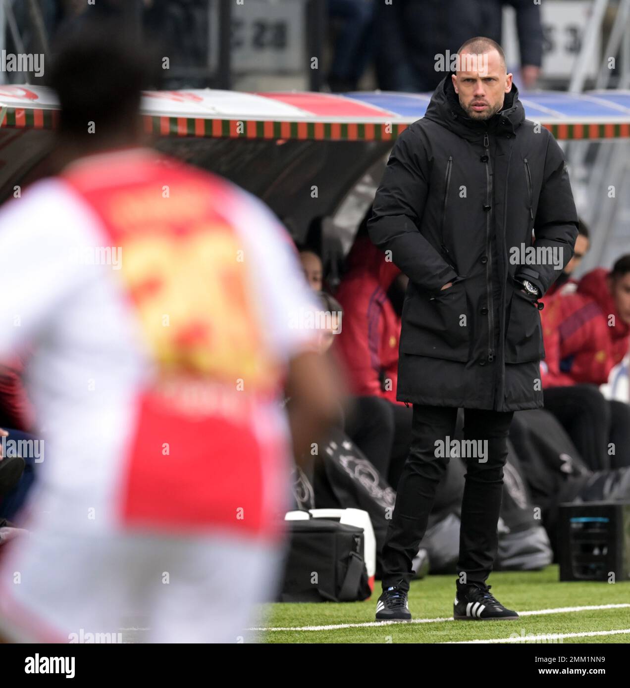 ROTTERDAM - John Heitinga, entraîneur intérimaire d'Ajax, lors du match ...