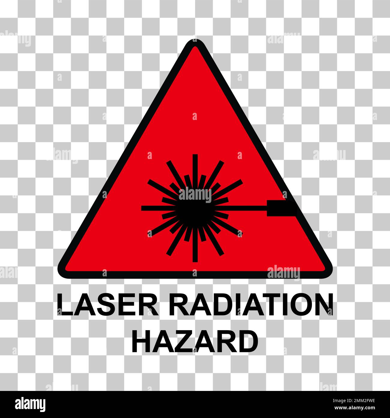 Laser radiation warning label Banque de photographies et d’images à ...