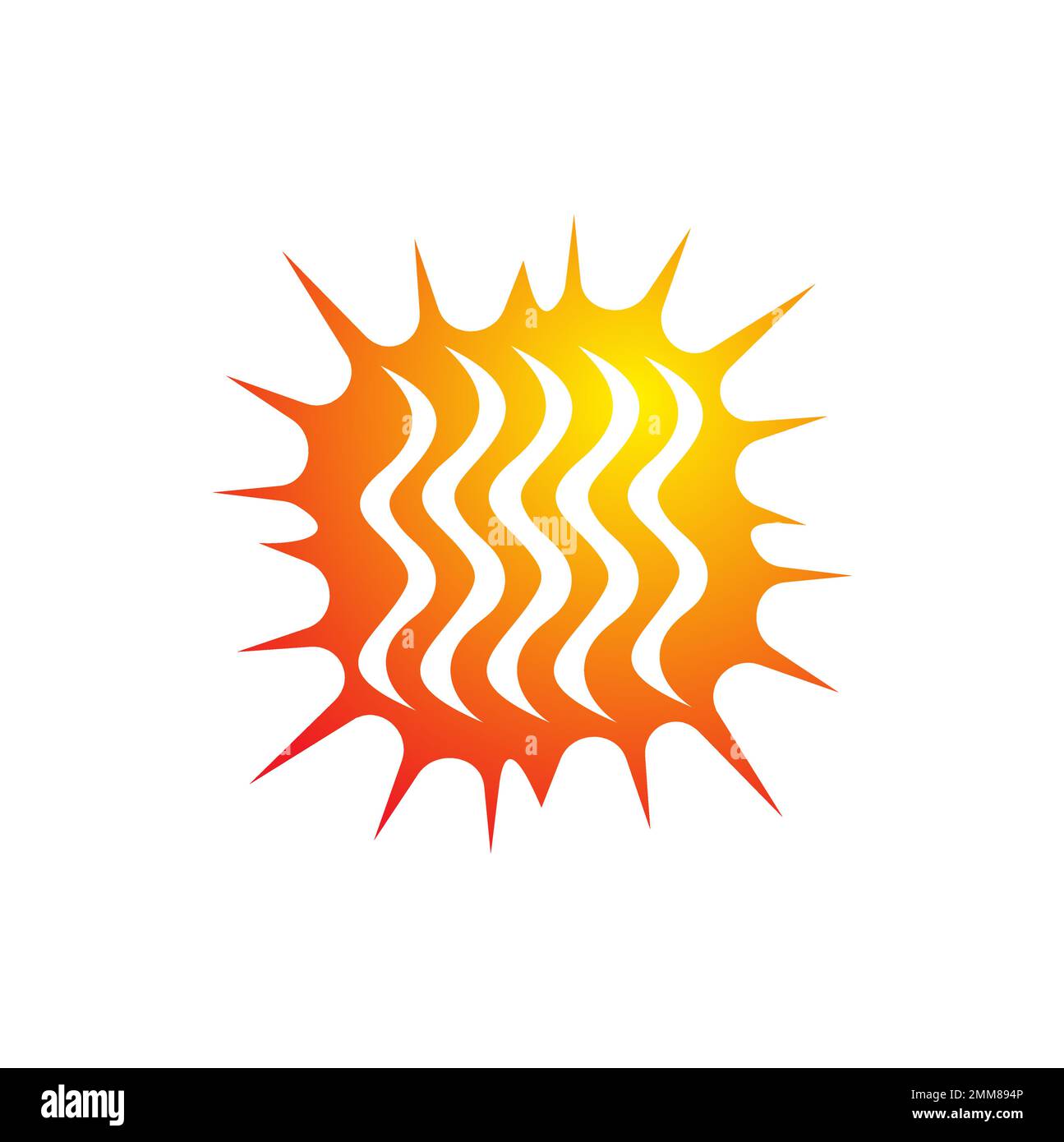 Illustration vectorielle de l'icône du logo symbole de la courbe de ...