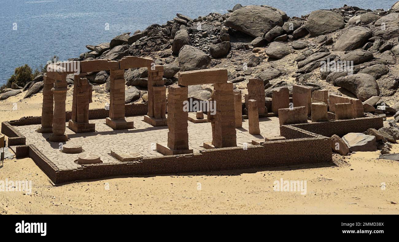 Le temple de Gerf Hussein (Égypte) est un temple dédié au pharaon ...