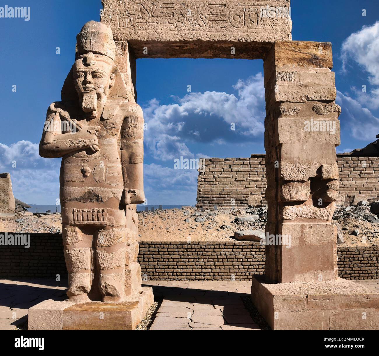 Le temple de Gerf Hussein (Égypte) est un temple dédié au pharaon ...