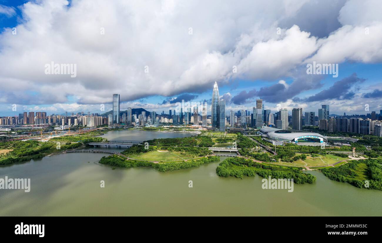 Stade du centre sportif de la baie de shenzhen Banque de photographies ...