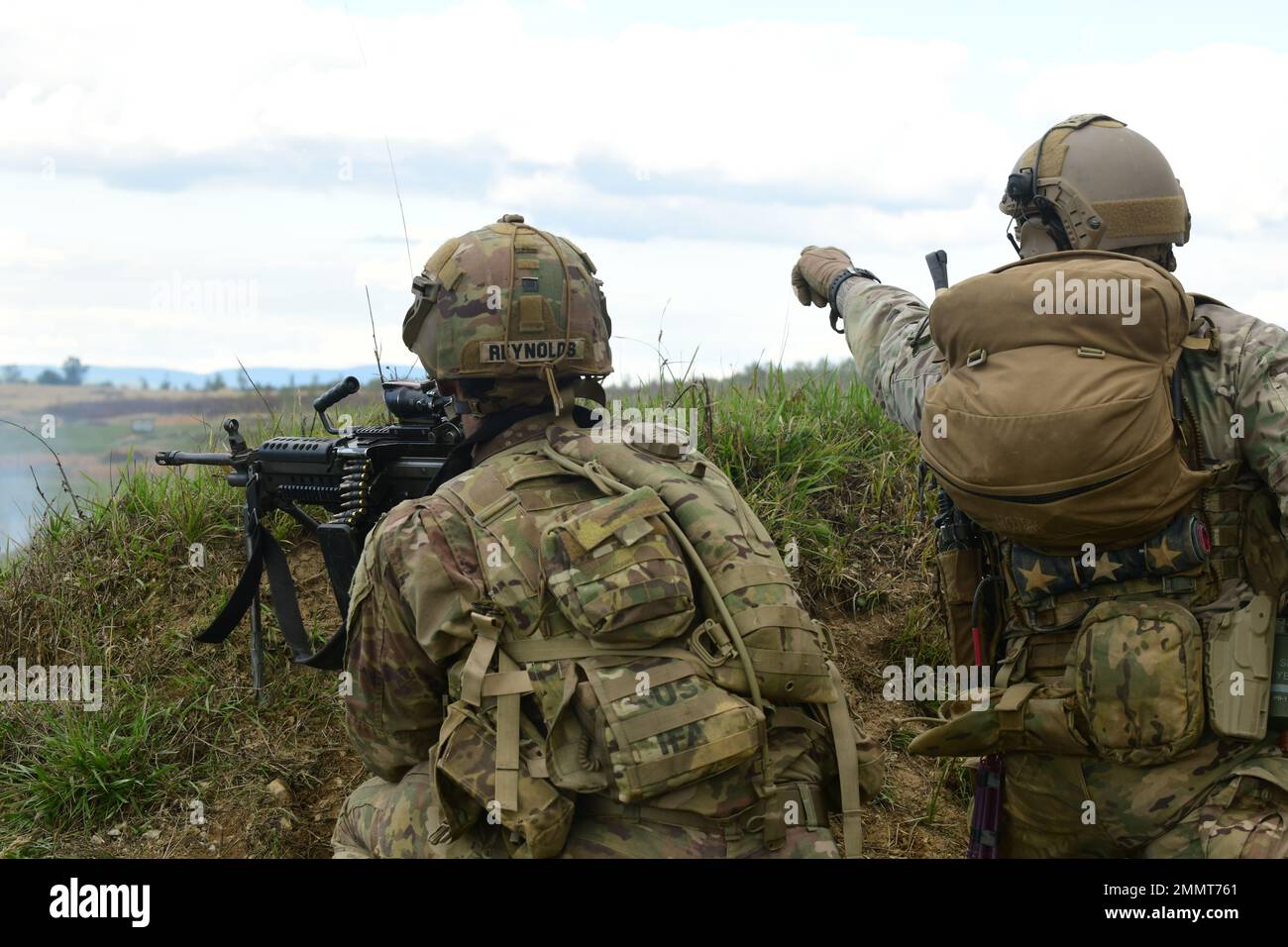 Premier sergent de l'armée américaine Joseph Keienburg, affecté au 1st ...