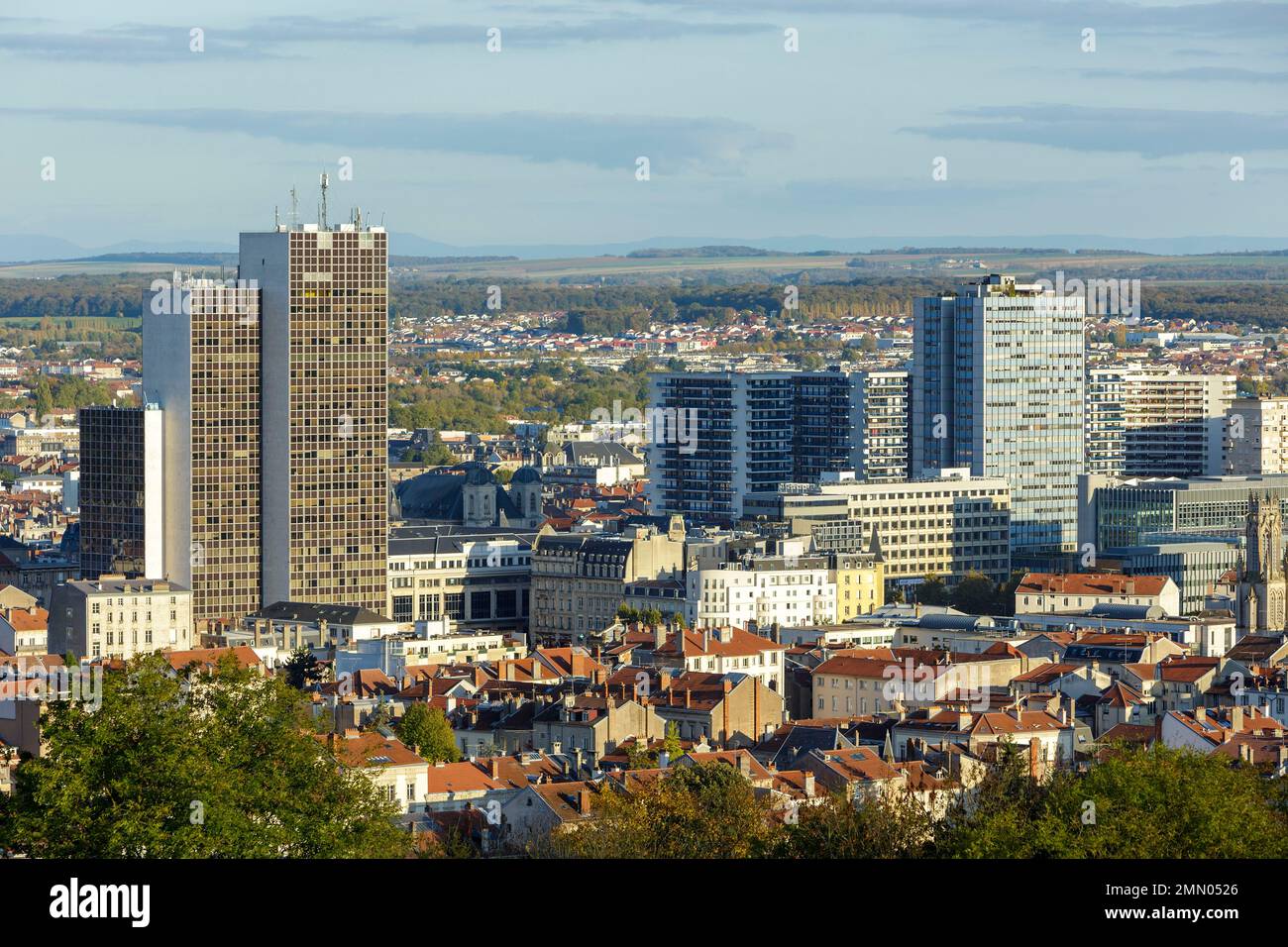 France, Meurthe et Moselle, Nancy, vue panoramique sur la ville depuis ...