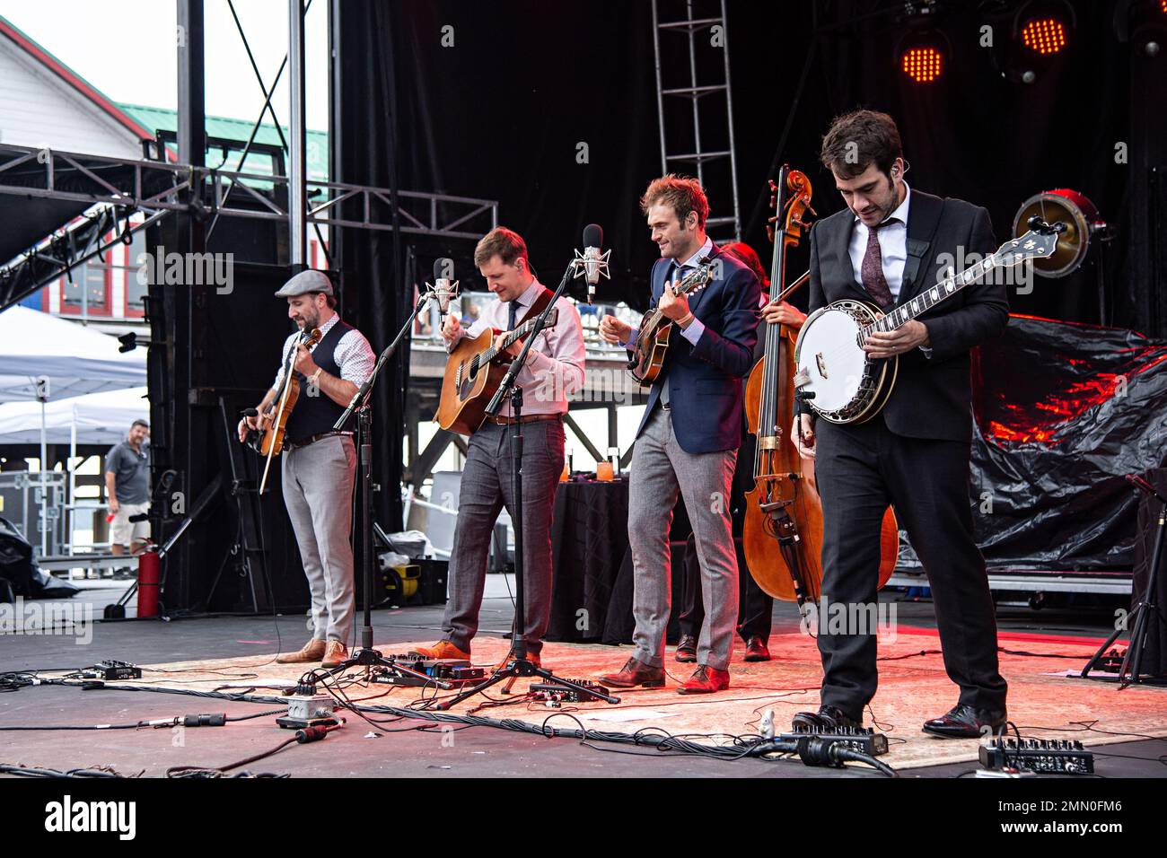 Gabe Witcher, from left, Chris Eldridge, Chris Thile, and Noam Pikelny ...
