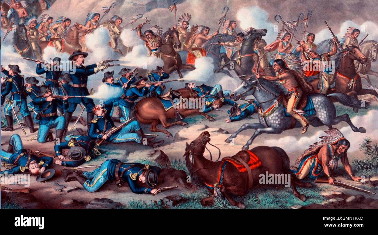 Battle of little bighorn Banque de photographies et d’images à haute ...