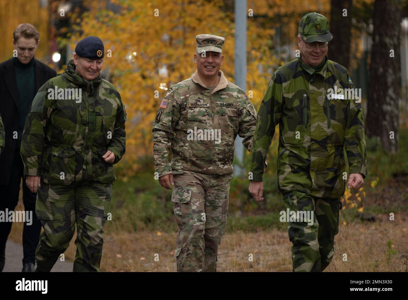 Le général de division de l'armée américaine Stephen Maranian, au ...