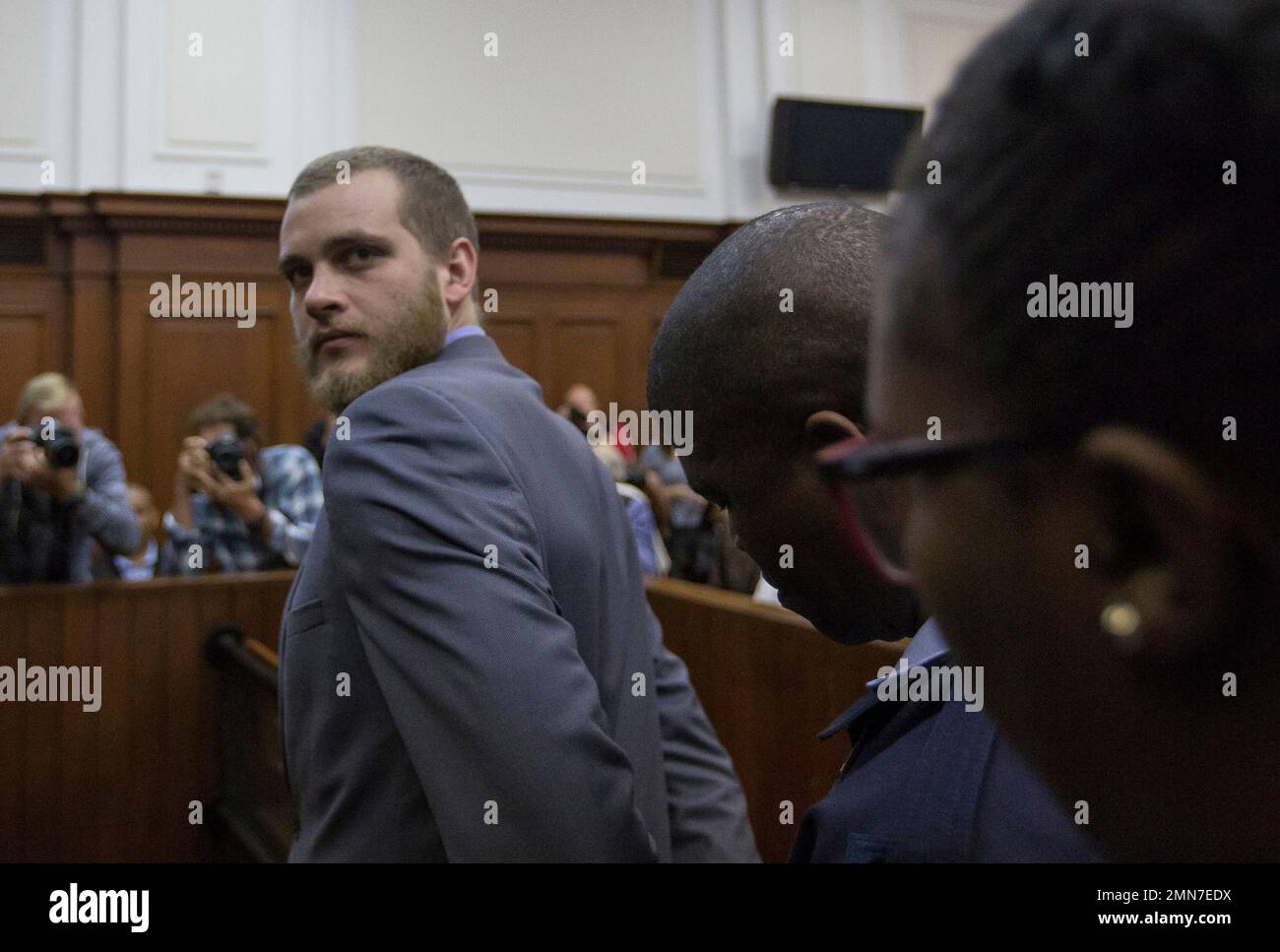 Henri van Breda in the High Court in Cape Town, South Africa, during ...