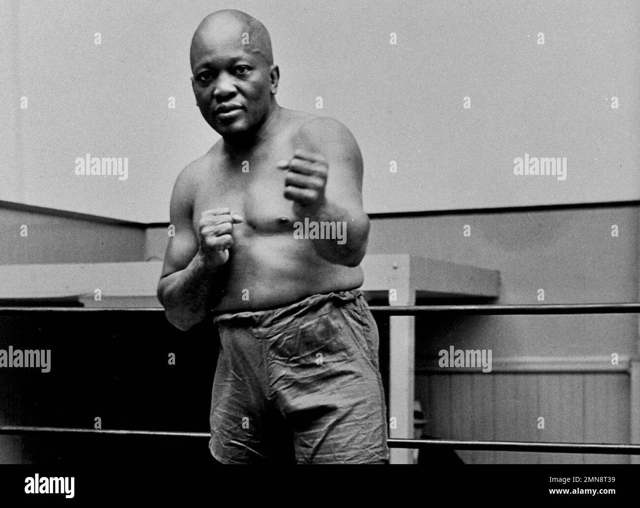 FILE - In this 1932 file photo, boxer Jack Johnson, the first black ...