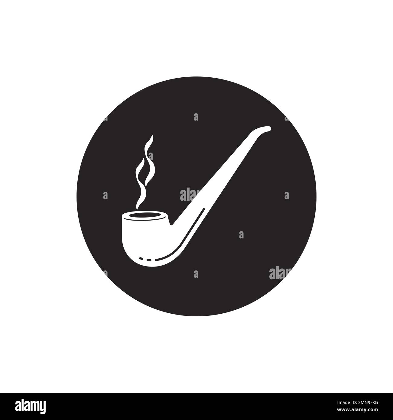 Logo de fumeur de pipe illustration vectorielle design tabac Banque de ...