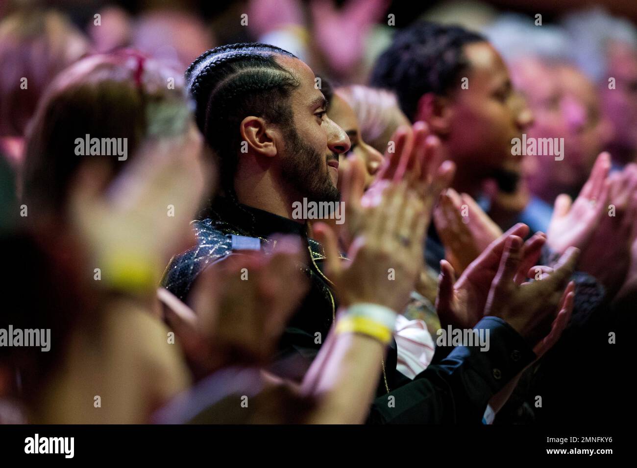 Former NFL quarterback and social justice activist Colin Kaepernick ...