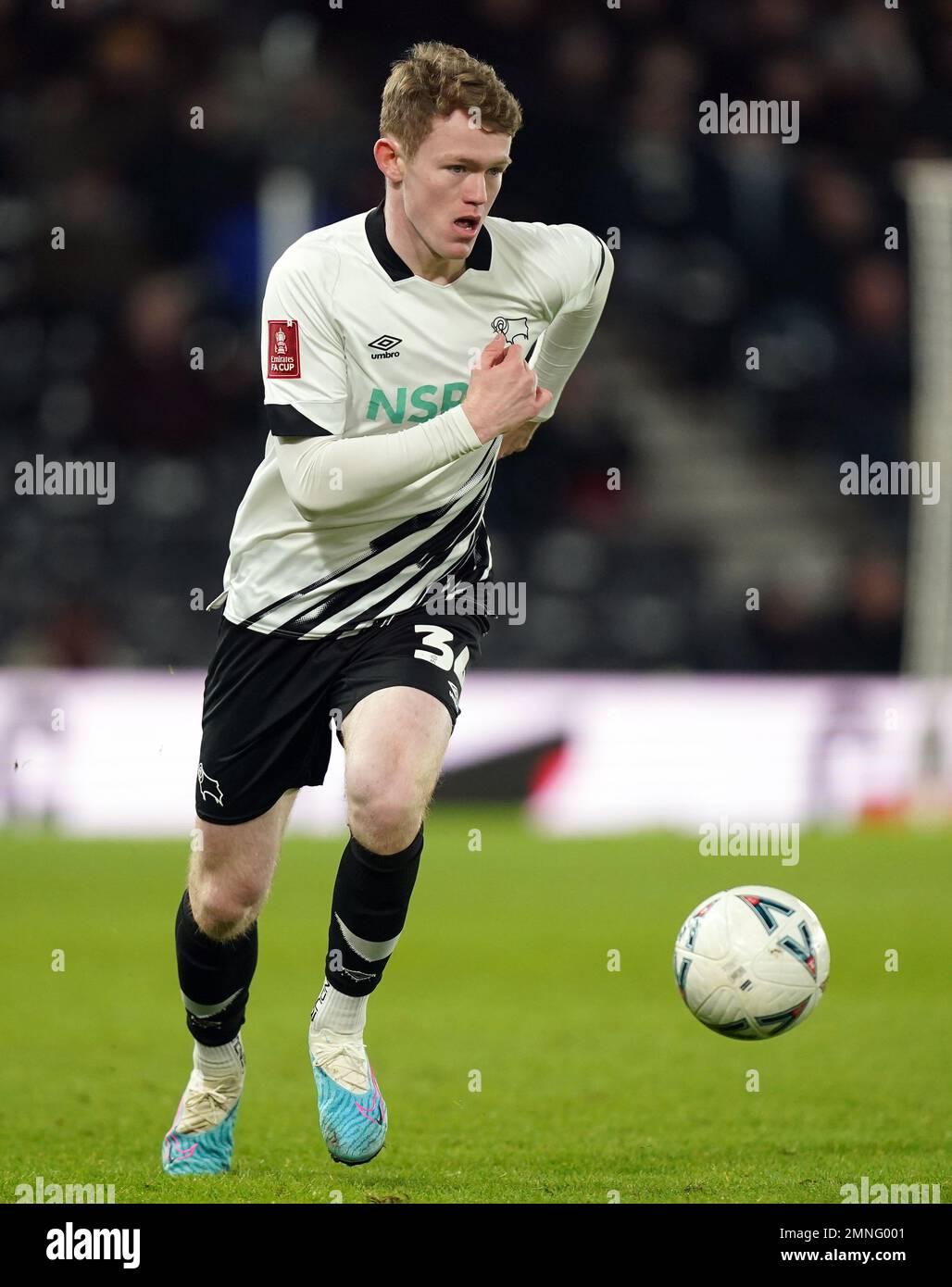 Jake Rooney, du comté de Derby, lors du quatrième match de la coupe ...
