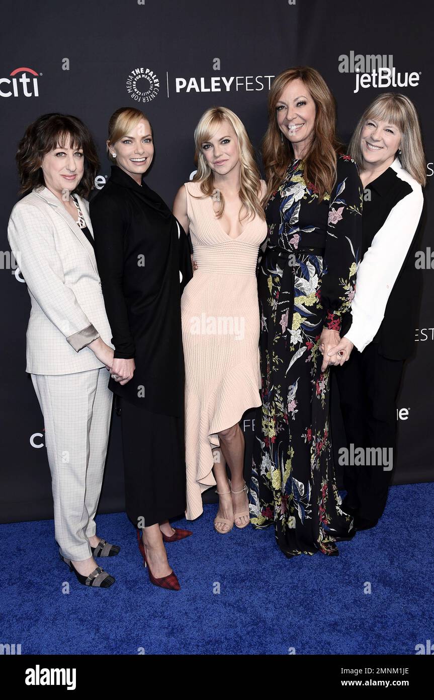 Beth Hall, from left, Jaime Pressly, Anna Faris, Allison Janney and ...