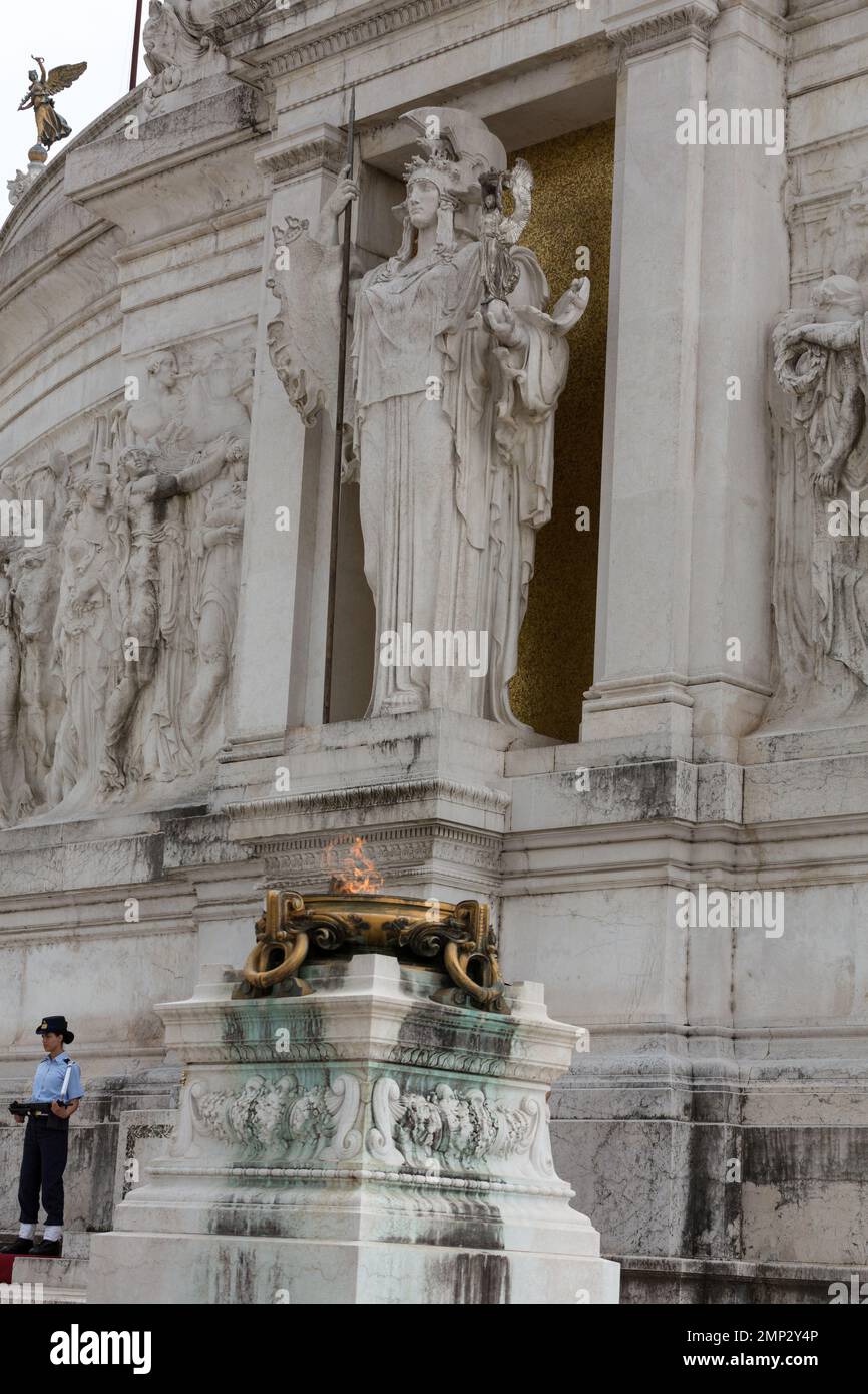 Rome - Monument national de Victor Emmanuel II Tombe du Soldat inconnu ...
