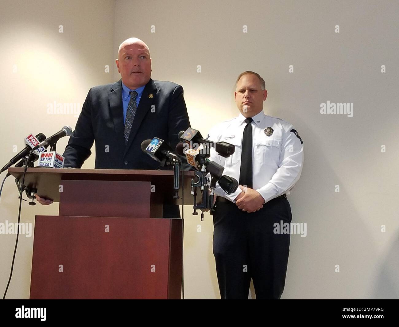 York County Sheriff Kevin Tolson, left, and York Police Chief Andy ...